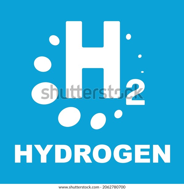 Hydrogen H2 Logo Icon Isolated On Stock Vector (Royalty Free ...
