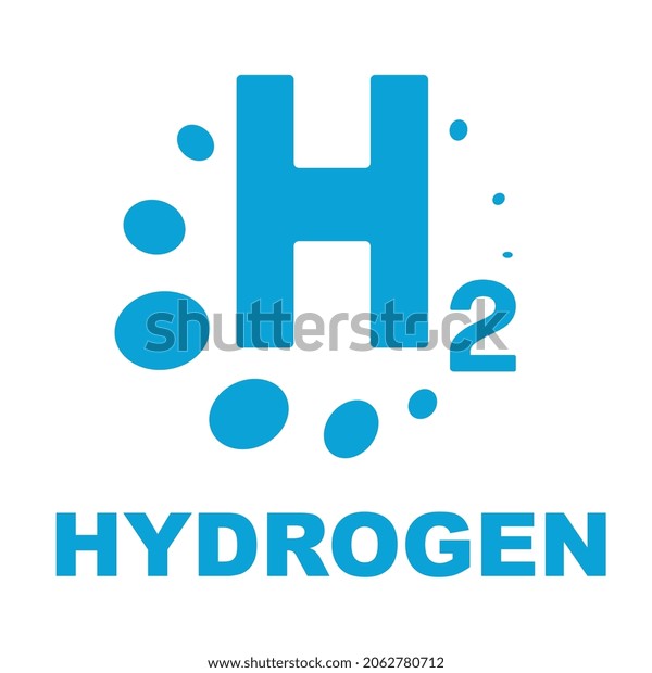 Hydrogen H2 Logo Icon Isolated On Stock Vector (Royalty Free ...