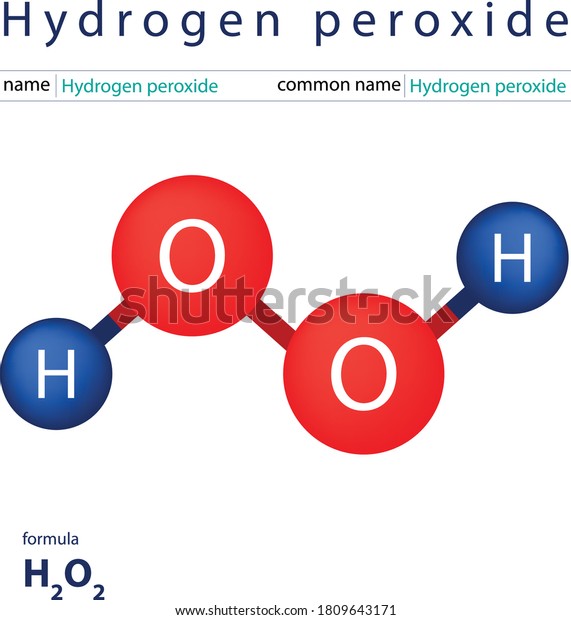 Hydrogen Peroxide Common Name Chemistry Stock Vector (Royalty Free ...