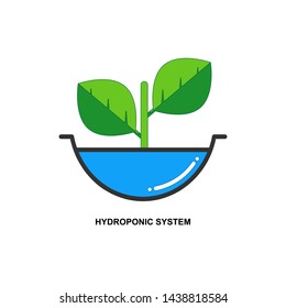 Hydroponic System Icon Growing Plants Technology Stock Vector (Royalty ...