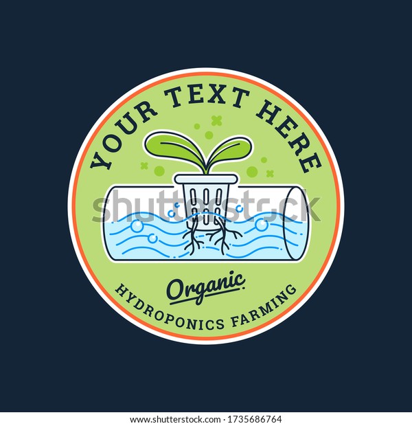 Hydroponics Farming Logo Vector Template Stock Vector (Royalty Free ...