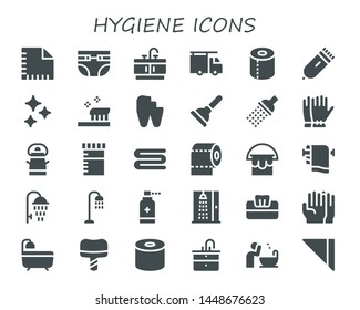 Hygiene Icon Set 30 Filled Hygiene Stock Vector (Royalty Free ...