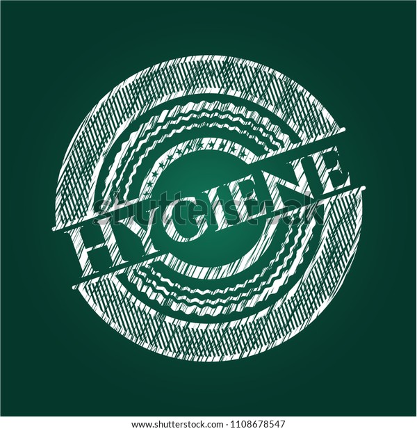 Hygiene Written Chalkboard Texture Stock Vector (Royalty Free ...