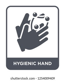 Hygienic Hand Icon Vector On White Stock Vector (Royalty Free ...