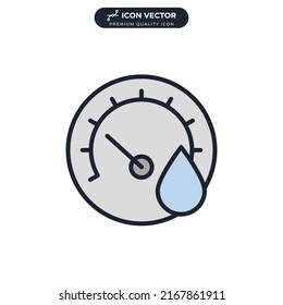 Hygrometer Icon Symbol Template Graphic Web Stock Vector (Royalty Free ...