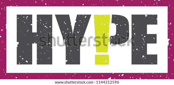 Hype Logo Logotype Bright Infographic Posters Stock Vector (Royalty ...