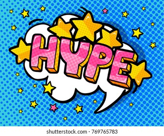 Hype Message Pop Art Style Vector: เวกเตอร์สต็อก (ปลอดค่าลิขสิทธิ์ ...