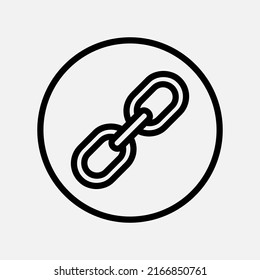 Hyperlink Icon Line Style About User Stock Vector (Royalty Free ...