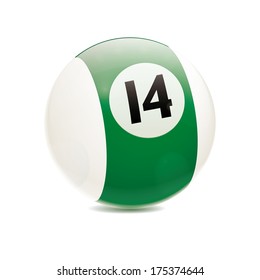 Hyperrealistic Billiard Ball Detailed Vector Illustration Stock Vector ...