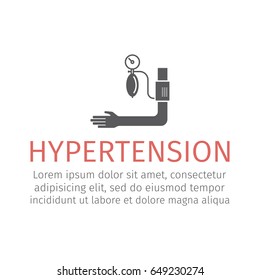 Hypertension Icon Vector Sign Web Graphics Stock Vector (Royalty Free ...