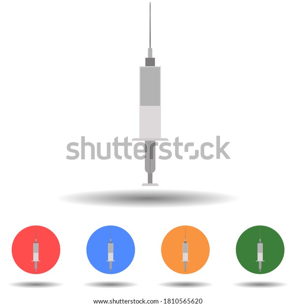Hypodermic Needle Icon Vector Logo Isolated Stock Vector (Royalty Free ...