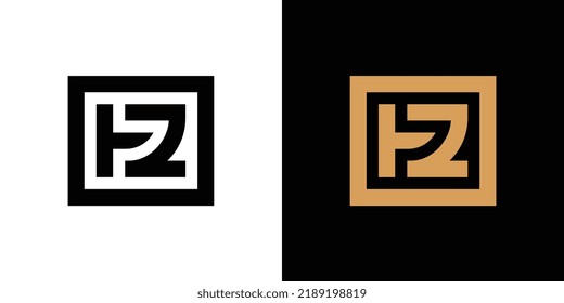 Hz Logo Monogram Geometric Hz Logo Stock Vector (Royalty Free ...