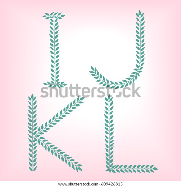 G Kl Vector Green Alphabet Set: เวกเตอร์สต็อก (ปลอดค่าลิขสิทธิ์ ...