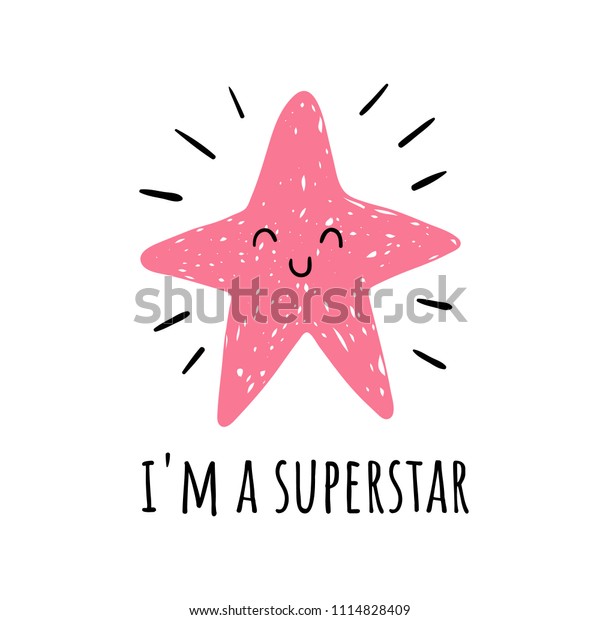 Superstar Vector Illustration Cute Star Baby Stock Vector (Royalty Free ...