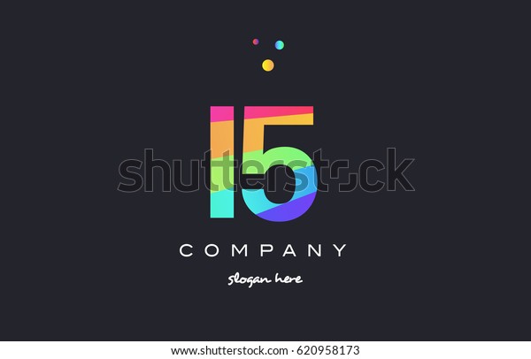 I5 i 5 five letter number combination creative color green orange blue ...
