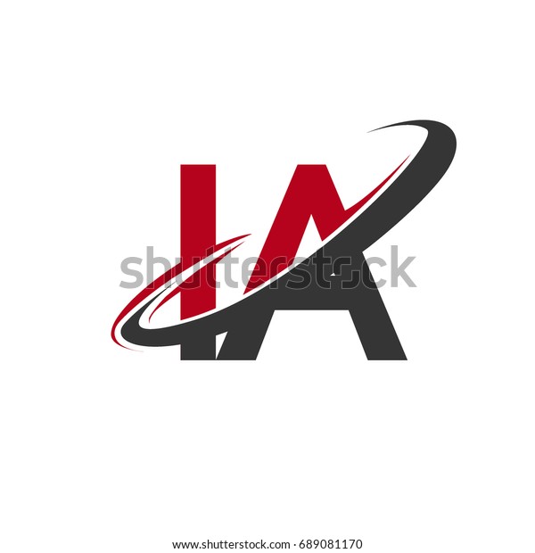 Ia Initial Logo Company Name Colored Stock Vector (Royalty Free ...