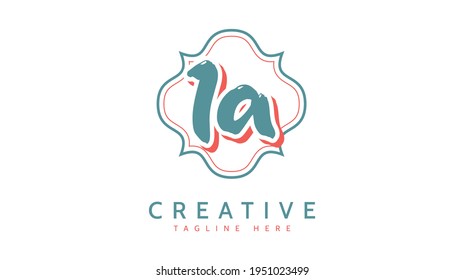 Ia Initials Handwriting Logo Vector Stock Vector (Royalty Free ...