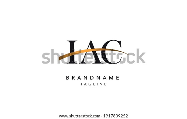 Iac Alphabet Initial Swoosh Abstract Icon Stock Vector (Royalty Free ...