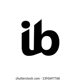 Ib Logo Design Black Cool Company 库存矢量图（免版税）1393697768 | Shutterstock
