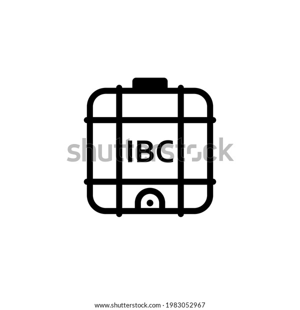 Vektor Stok Ibc Container Simple Icon Clipart Image (Tanpa Royalti ...