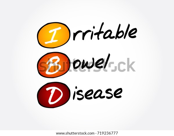 IBD - Inflammatory Bowel Disease, acronym health concept background