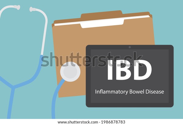 Ibd Inflammatory Bowel Disease Written On Stock Vector (Royalty Free ...
