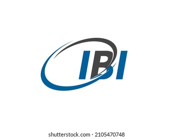 Ibi Letter Creative Modern Elegant Swoosh Stock Vector (Royalty Free ...