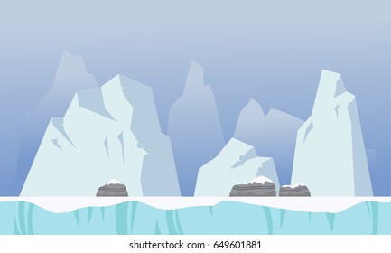 Ice Background Game Style Collection Stock Vector (Royalty Free ...