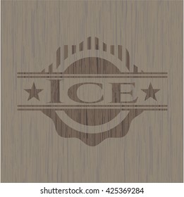 Ice Vintage Wooden Emblem Stock Vector (Royalty Free) 432020878 ...