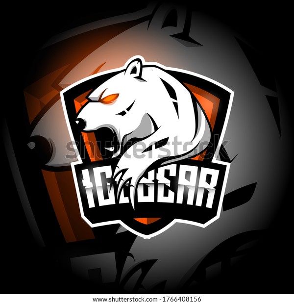 Ice Bear Mascot Logo Design Vector Stock Vector (Royalty Free ...