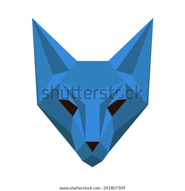 Ice Cat Lowpoly Logo Illustration Stock Vector (Royalty Free) 241807309
