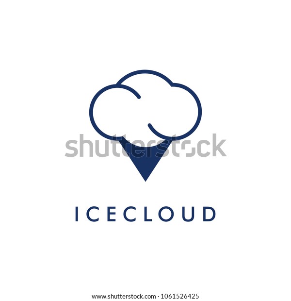Ice Cloud Logo Stock Vector (Royalty Free) 1061526425 | Shutterstock