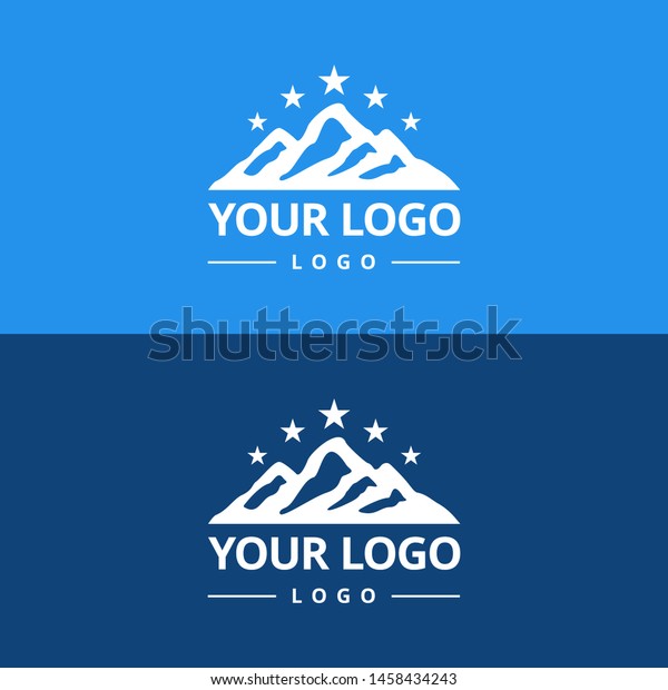 Ice Company Logo Simulation Glacier Vector Stock Vector (Royalty Free ...