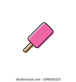 Ice Cream Bar Logo Template Stock Vector (Royalty Free) 1098556253