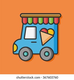 Ice Cream Car Icon Stock Vector (Royalty Free) 367603760 | Shutterstock