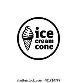 Ice Cream Cone Logo Stock Vector (Royalty Free) 481914799 | Shutterstock