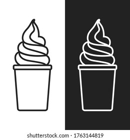Ice Cream Cup Vector Set Illustration Stock Vector (Royalty Free ...