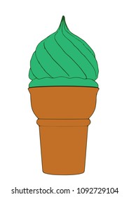 Ice Cream Glass Vector Stock Vector (Royalty Free) 1092729104 ...