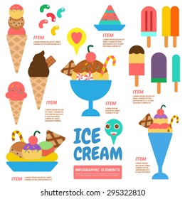 Ice Cream Infographics Stock Vector (Royalty Free) 295322810 | Shutterstock