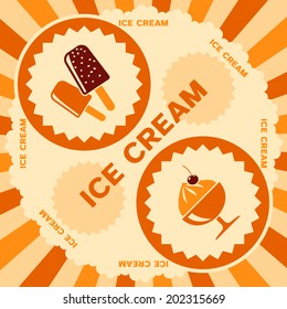 Ice Cream Label Design: เวกเตอร์สต็อก (ปลอดค่าลิขสิทธิ์) 202315669 ...