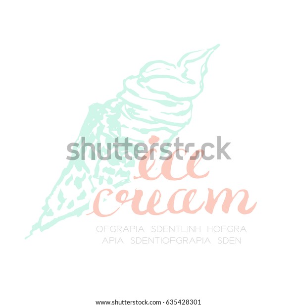 Ice Cream Soft Serve Logo Icon Stock Vector (Royalty Free) 635428301 ...