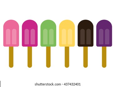 Ice Pop Clip Art Tropical Rainbow Stock Vector (Royalty Free) 501931054 ...