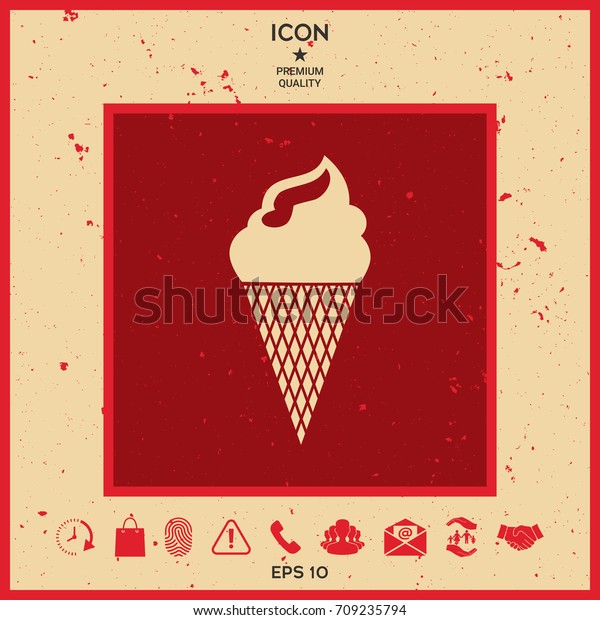 Ice Cream Symbol Stock Vector (Royalty Free) 709235794