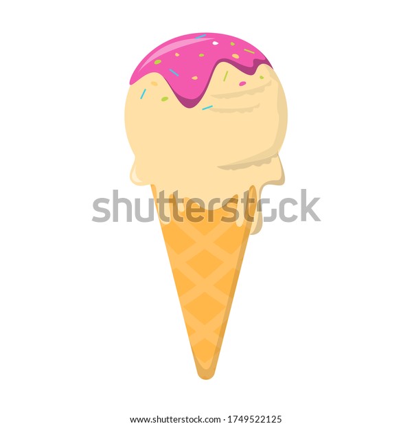 Ice Cream Vector Isolated Sweet Cold Stock Vector (Royalty Free ...