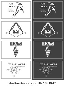 Ice Edge Style Logo Design There Stock Vector (Royalty Free) 1841581942 ...