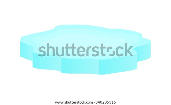 Ice Floe Icon Symbol Design Winter Stock Vector (Royalty Free ...