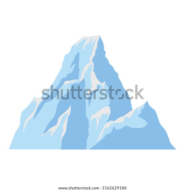 Ice Mountain Cartoon Style Isolated Image Stock Vector (Royalty Free ...