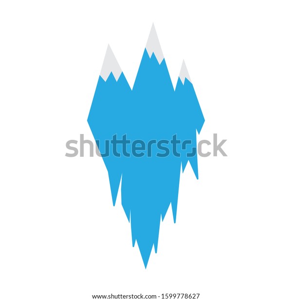 Ice Mountain Icon Design Template Vector Stock Vector (Royalty Free ...