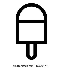 Ice Pops Outline Bold Vector Icon Stock Vector (Royalty Free ...