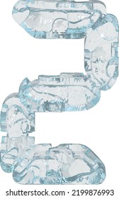 Ice Symbol Form Digital Font Number Stock Vector (Royalty Free ...